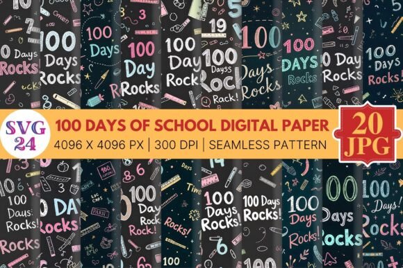 Back to School Digital Paper Bundle Bundle · Creative Fabrica