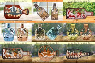 Sea Bottle Laser Cut SVG Bundle · Creative Fabrica