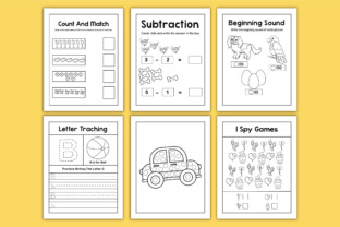Kindergarten Worksheets Bundle Graphic by little learners loom ...