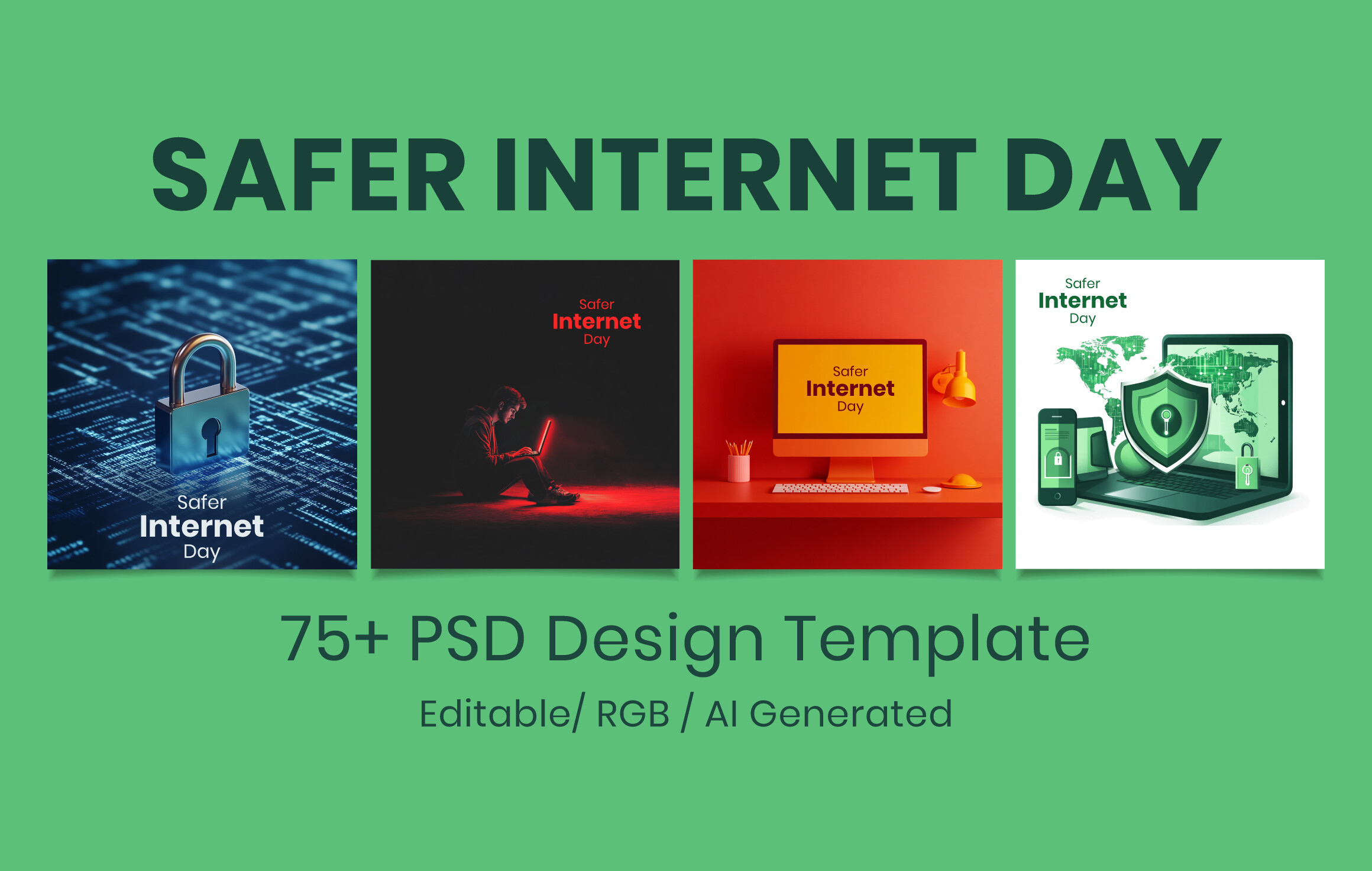 PSD Designs for Safer Internet Day Graphic by GraphIQVerse · Creative ...