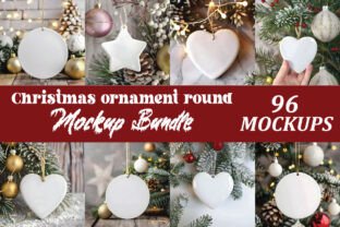 Christmas Ornament Round Mockup Bundle Graphic by MockupStore ...