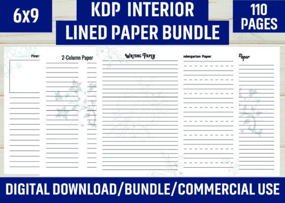 101 Lined Paper Template Designs & Graphics