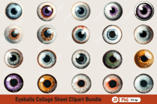 Eyeballs Collage Sheet Clipart Bundle Graphic by Genius Graph ...