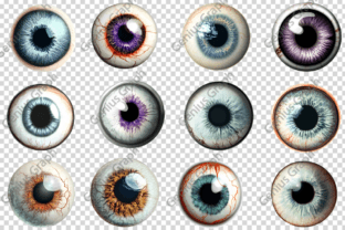 Eyeballs Collage Sheet Clipart Bundle Graphic by Genius Graph ...
