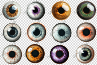 Eyeballs Collage Sheet Clipart Bundle Graphic by Genius Graph ...