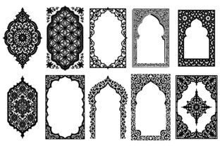 Islamic Laser Cut Vector Art Designs Graphic by Amazin_art · Creative ...