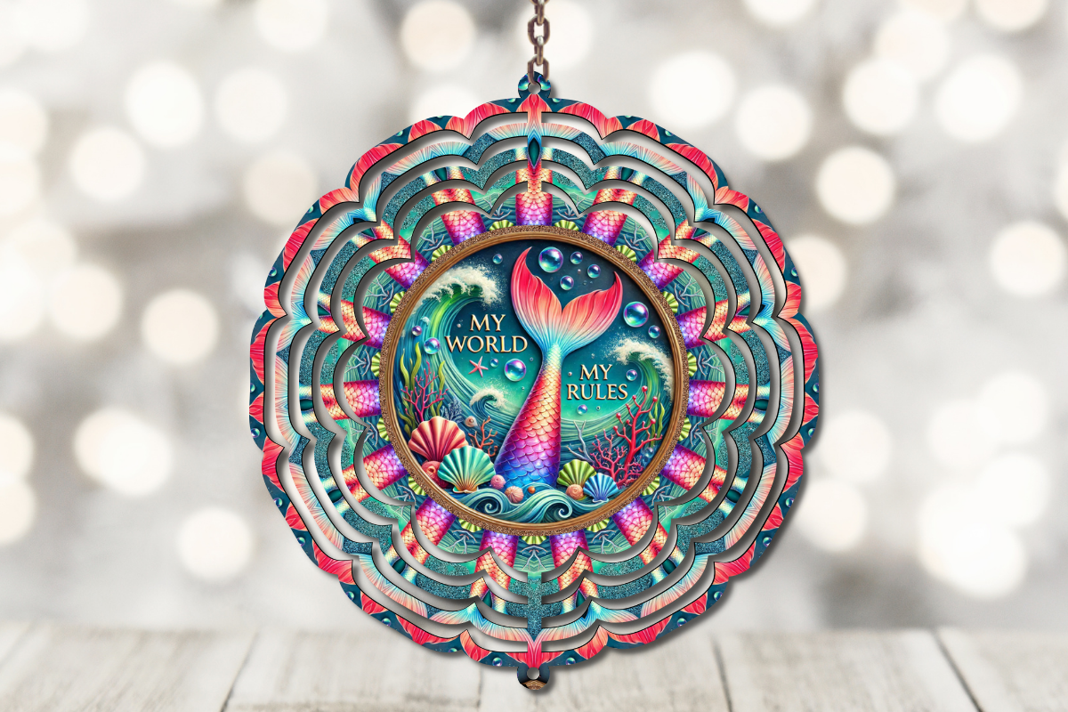 My World My Rules Mermaid Wind Spinner Graphic by TCSP Designs ...