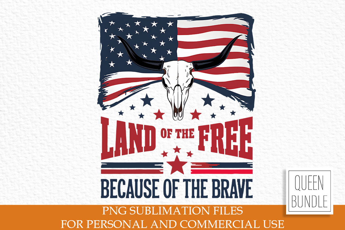 Land of the Free Sublimation Graphic by Queen Bundle · Creative Fabrica