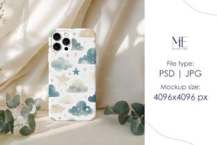 Phone Mockup PSD, Boho Smartphone Case Graphic by Mie Mockup Studio ...