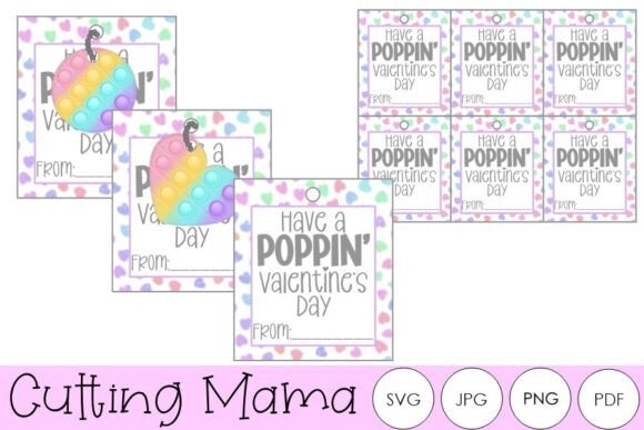 Printable Fidget Pop It Valentine Graphic by Cutting Mama · Creative ...