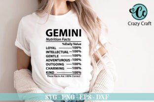 Zodiac Nutrition Facts SVG PNG Bundle Graphic by Crazy Craft · Creative ...