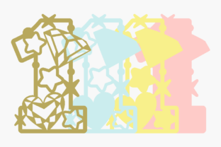 Diamond Numbers 3D SVG · Creative Fabrica