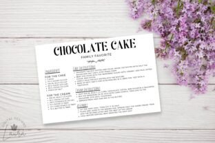 Editable Recipe Card Template Canva Graphic by DigitalDesignsLaura ...