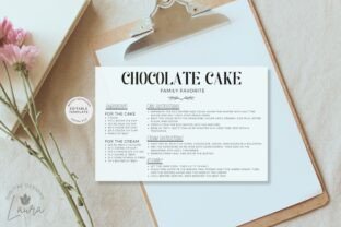 Editable Recipe Card Template Canva Graphic by DigitalDesignsLaura ...