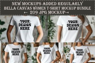 Bella Canvas Women T-Shirt Mockup Bundle Graphic by MockupShop ...