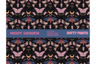 Night Garden Seamless Pattern Graphic by Notty Prints · Creative Fabrica
