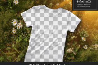T-shirt Mockup White Tee All over Print Graphic by PrintStarXS ...
