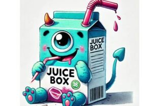 🧃 a Juice Box Baby Monster with a Straw Afbeelding door Creativeguru ...