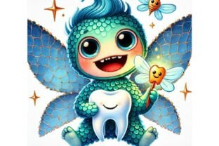 🦷 a Tooth Fairy Baby Monster with Shiny Graphic by Creativeguru ...