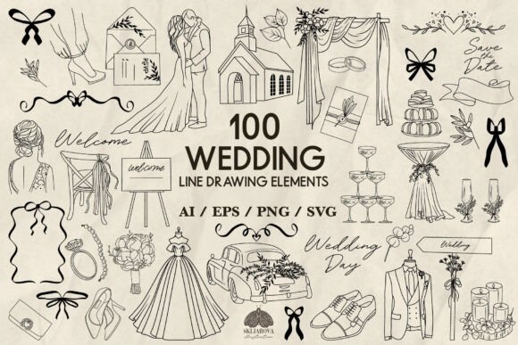 27,041 Wedding Svg Designs & Graphics