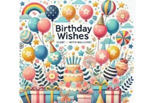 🎈 Birthday Wishes Float High with Ballo Gráfico por clipartguru ...