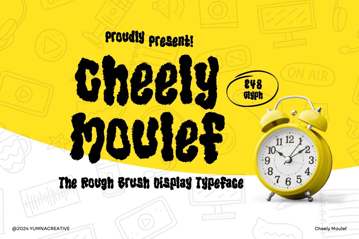 Cheely Moulef Font by Yumnacreative · Creative Fabrica