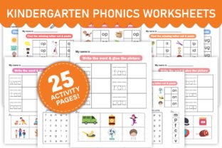 Kindergarten CVC Word Families Phonics Graphic by little learners loom ...