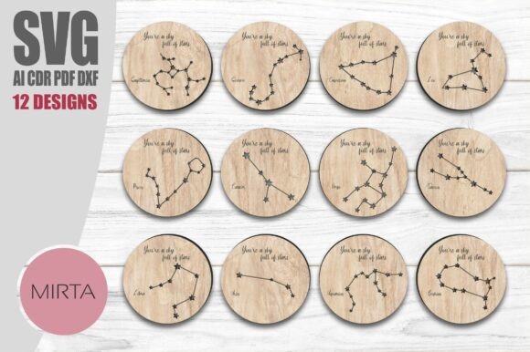 Coaster Bundle Valentine Day Svg, Laser · Creative Fabrica