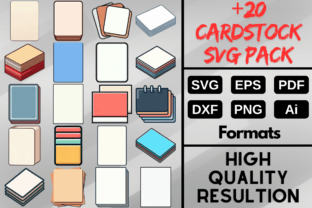 Cardstock SVG Bundle Pack, Paper Craft Graphic by Artful Assetsy ...