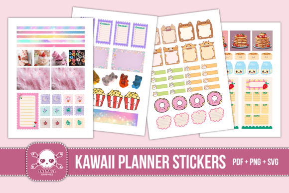 91 Cute Planner Stickers Designs & Graphics