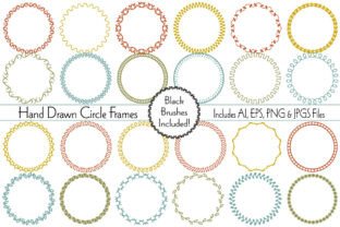 Hand Drawn Circle Frames Graphic by Melissa Held Designs · Creative Fabrica