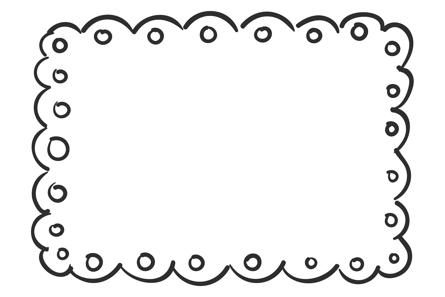 Scrapbook Doodle Frame. Decorative Hand Graphic by microvectorone ...