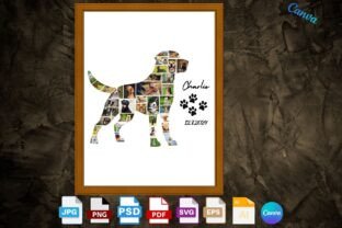 Labrador Retriever Dog Photo Collage Graphic by Digital Neverland ...