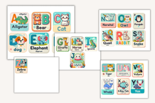 Animal Alphabet Flashcards Graphic by Nora as · Creative Fabrica