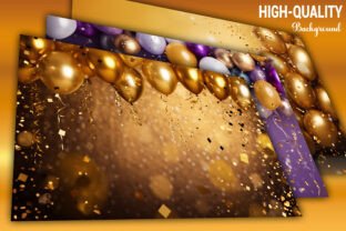 Golden Balloon Background Graphic by Forhadx5 · Creative Fabrica