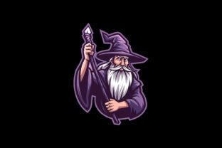 Wise Old Man Mascot Logo Design Template Graphic by Ghulam Murtaza ...