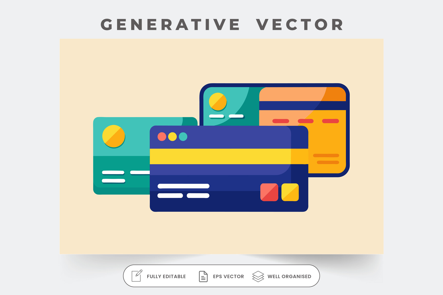 Credit and Visa Cards Comparison, Bank C Graphic by iftikharalam ...