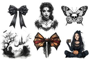 Gothic Spring Clipart Graphic by lazy cute cat · Creative Fabrica