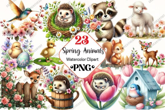 The Spring Clipart Bundle Bundle · Creative Fabrica