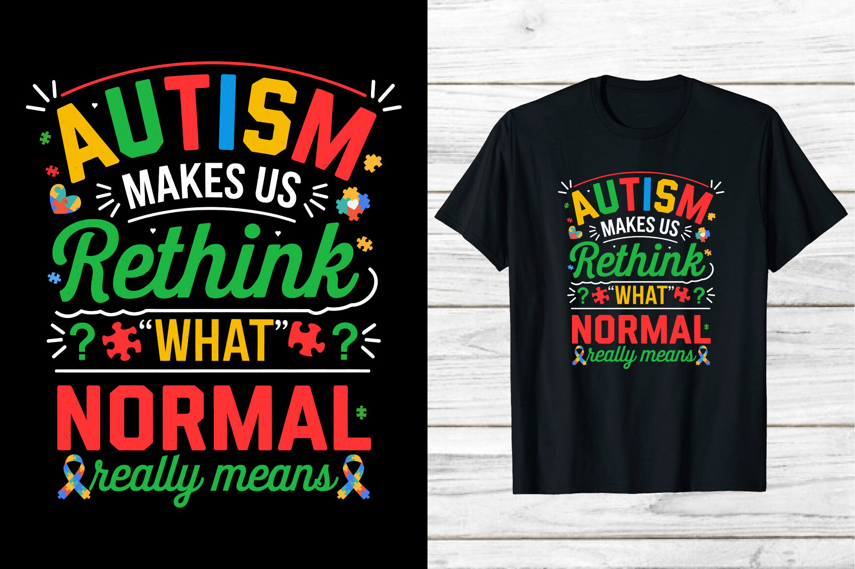 Autism Awareness Day Rethink Shirt Eps Graphic by Dream Studio MAX ...