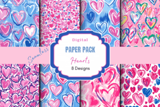 Heart Seamless Digital Paper Graphic by Paper & Pattern Studio ...