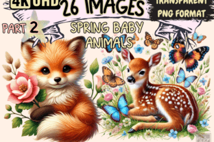 Spring Baby Animals P2 Clipart Graphic by Wonders Artist · Creative Fabrica