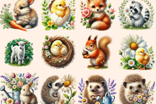 Spring Baby Animals P2 Clipart Graphic by Wonders Artist · Creative Fabrica