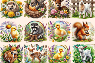 Spring Baby Animals P2 Clipart Graphic by Wonders Artist · Creative Fabrica