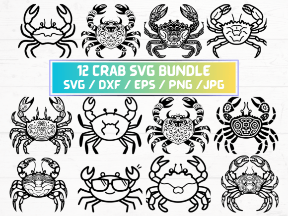 39 Crab Laser Cut Files Designs & Graphics