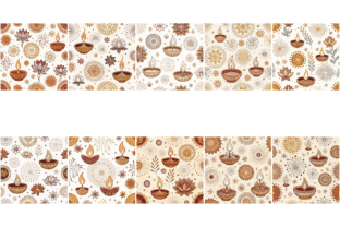 Minimalist Diwali Digital Papers Graphic by Design Store · Creative Fabrica