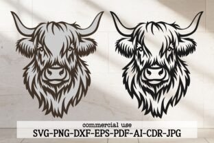 Highland Cow SVG Laser Cut File Rustic Graphic by TonisArtStudio ...