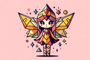 🔺 Cubist Fairy in Magical Form Graphic by Creativeguru · Creative Fabrica