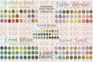 Green Themed Procreate Palette Bundle Graphic by Sierras Crafts ...