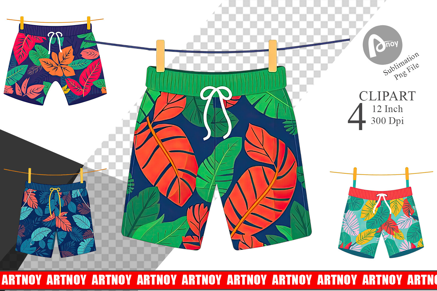 Swim Trunks Clipart Graphic by Artnoy · Creative Fabrica